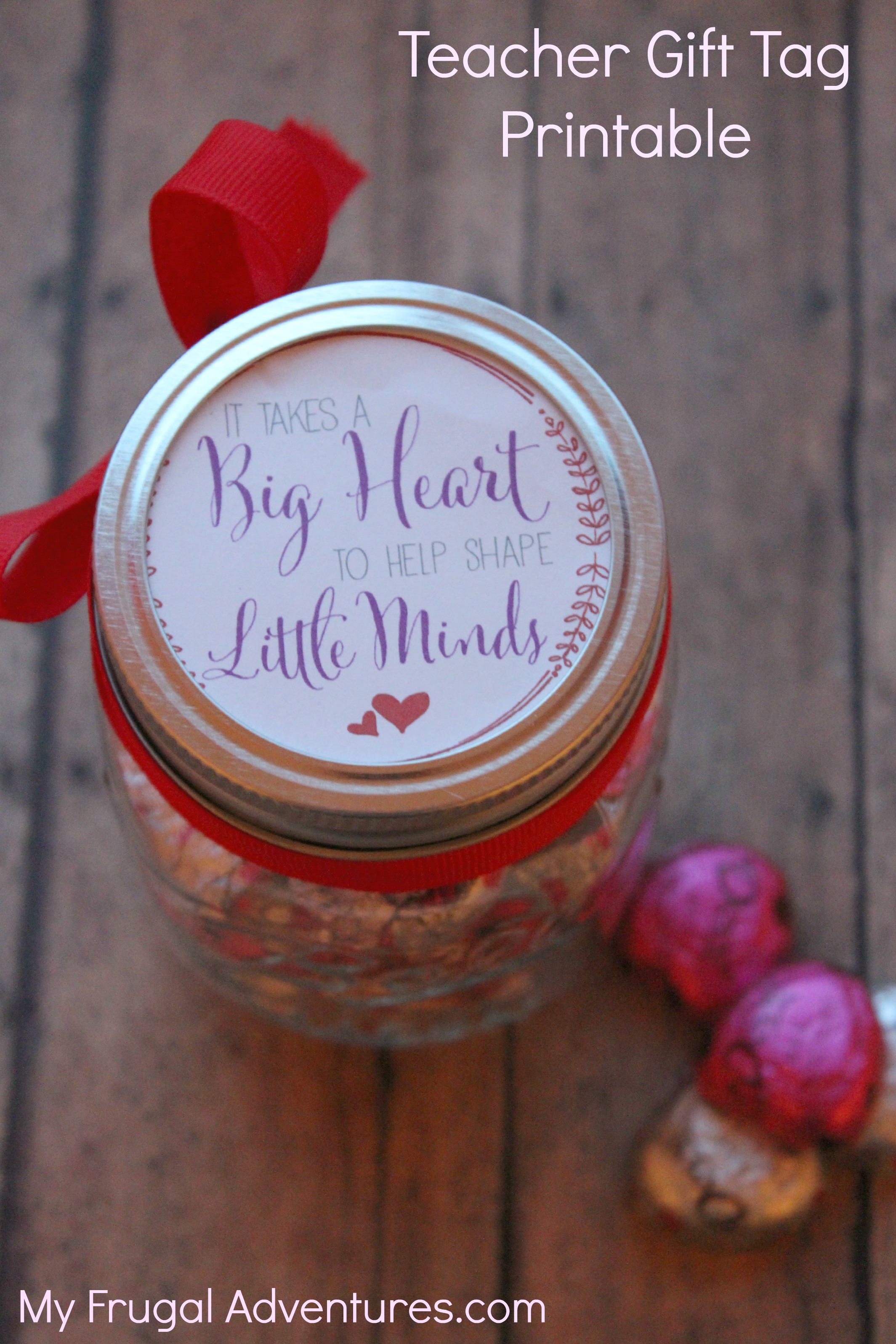 Free printable teacher gift tag - My Frugal Adventures