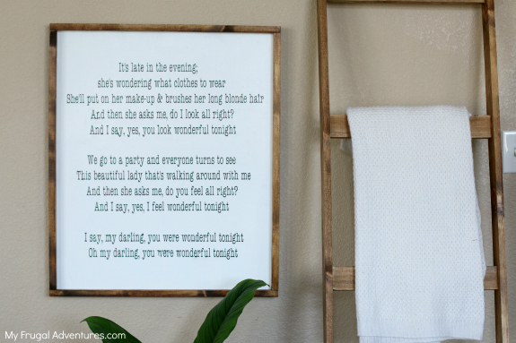 How to Make a Hand Lettered Farmhouse Sign - My Frugal Adventures